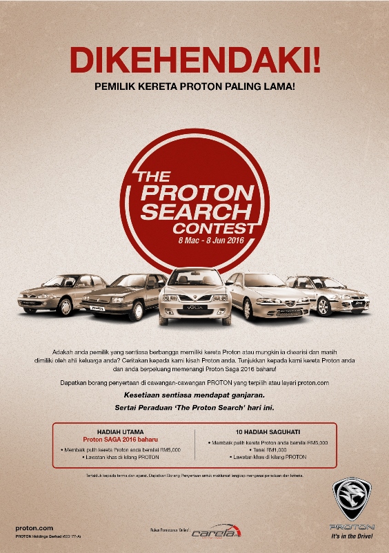 Peraduan 'The Proton Search' Cari Pemilik Proton Paling Setia