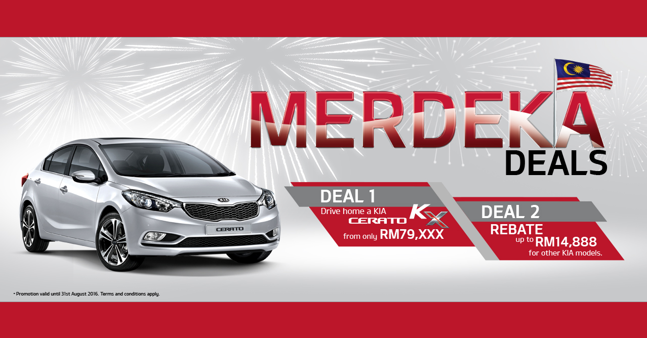 Promosi Merdeka Kia: Cerato KX cuma RM79k; Model Lain Jimat Hingga RM14k