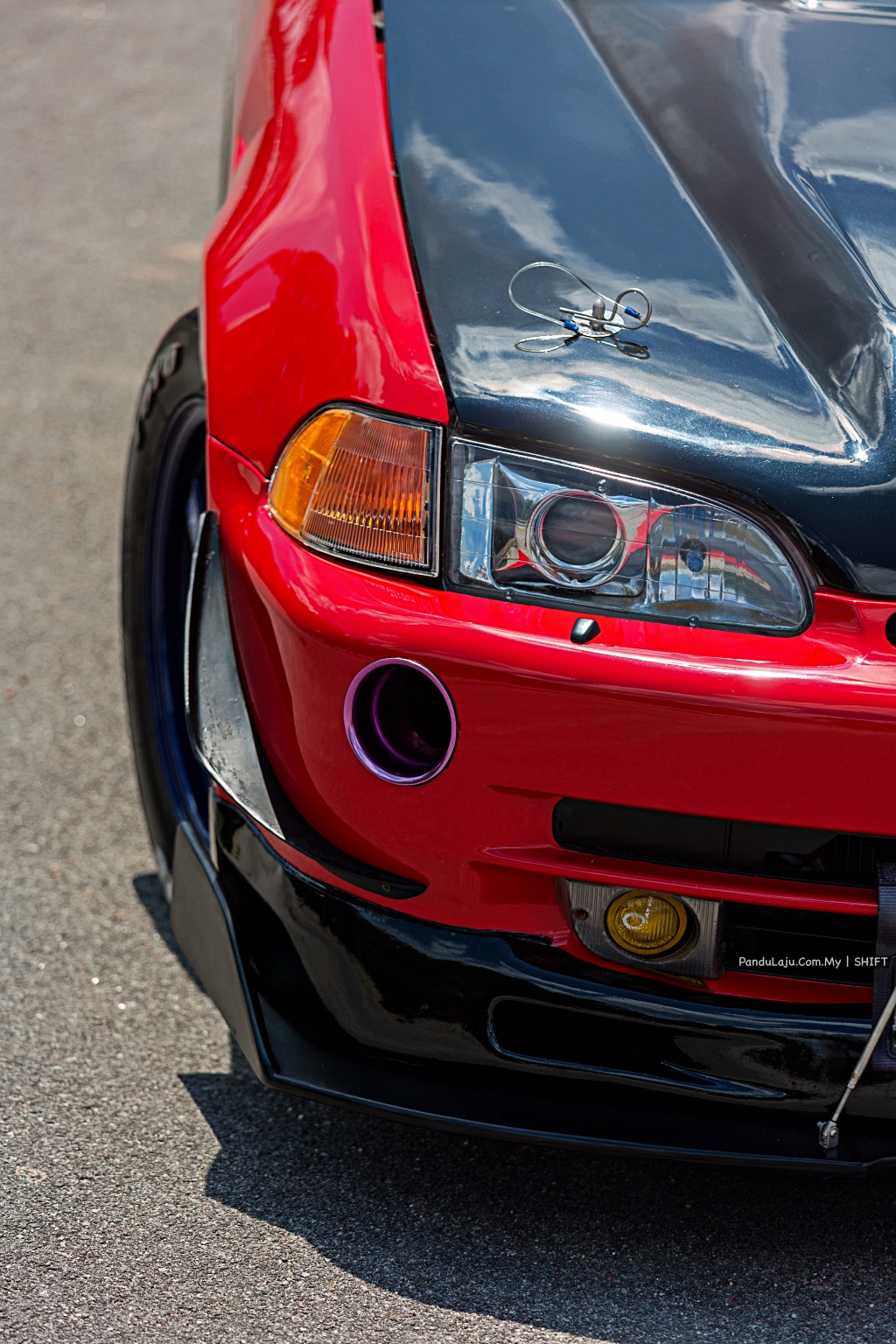 #BikinKereta: Honda Civic EG8 'LHD' yang Merah Mak Ngah