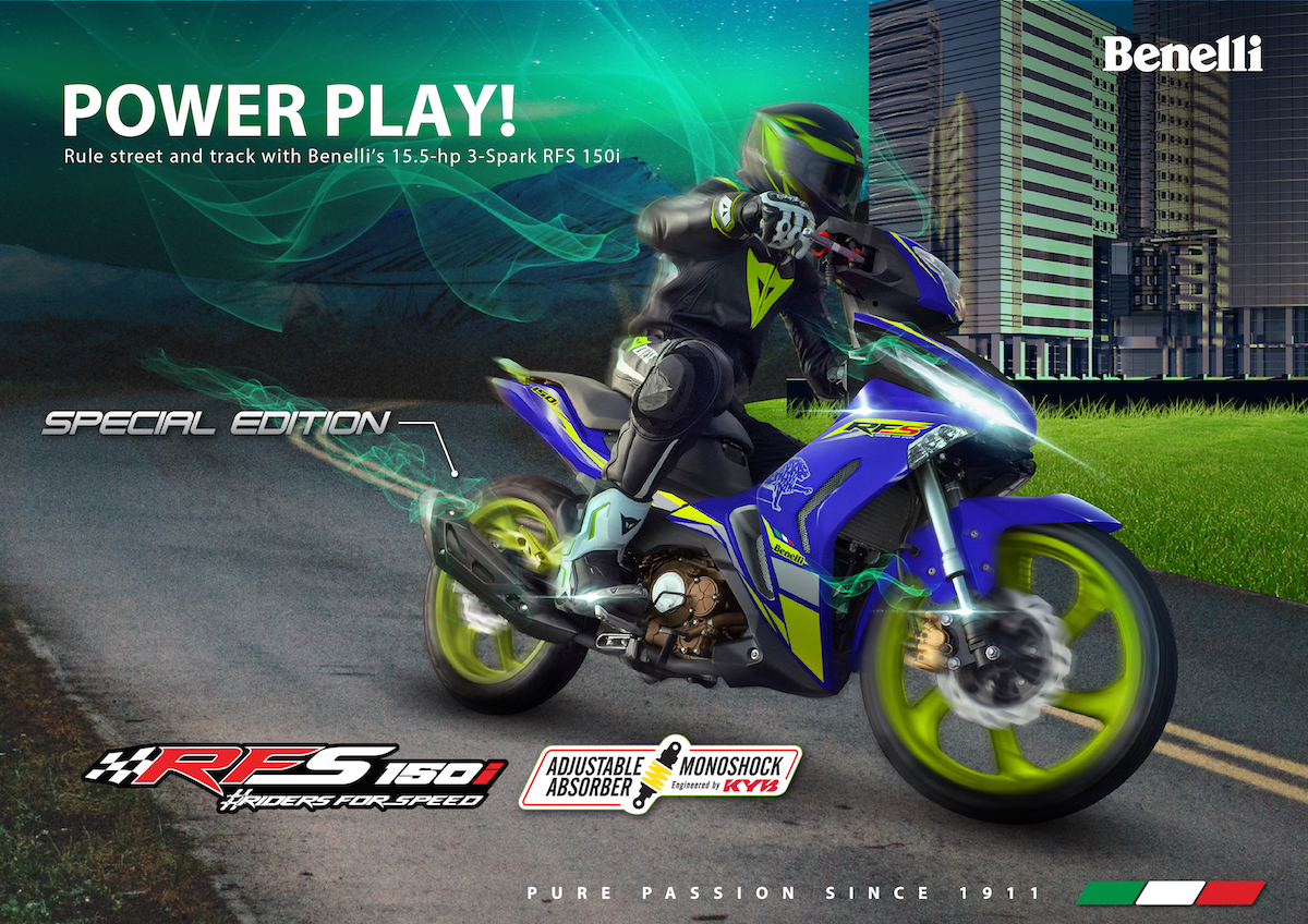 Benelli RFS150i Perkenal Grafik, Warna Baharu dengan Tambahan Versi SE!