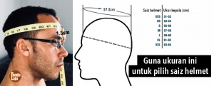 #ApaNakBuat: Tip Pilih Helmet yang Padan Ikut Saiz Kepala