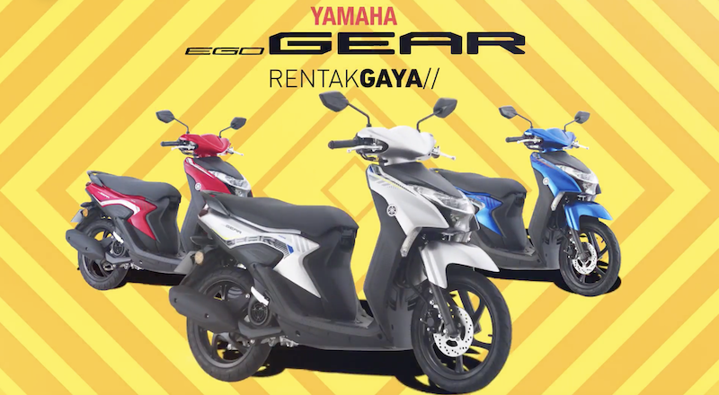 HLYM Lancar Skuter Yamaha EGO Gear, RM5.4k Sahaja!