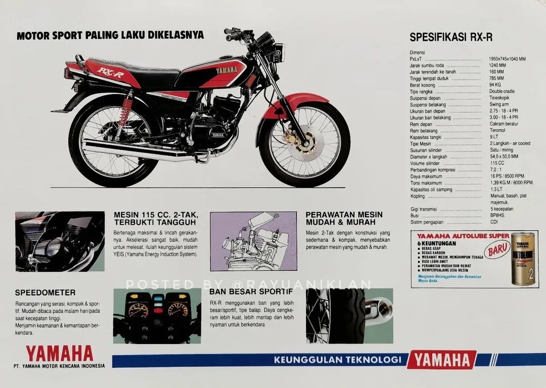 #TahukahAnda: Yamaha RX-R (1988) - Streetbike 2-Lejang Yamaha Paling ...