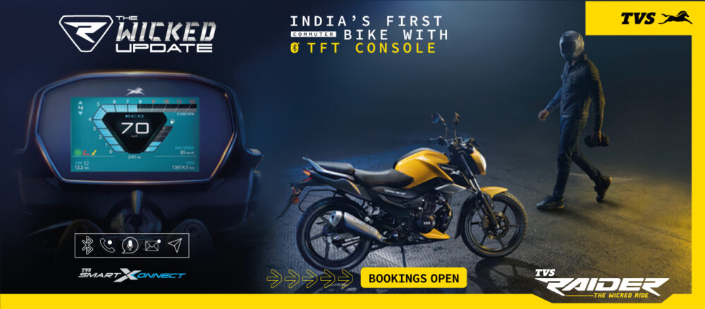 TVS Raider 125 SmartXonnect (2022), Kini dengan Konektiviti Telefon ...