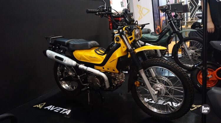 Aveta Pamer Kapcai Scrambler Ranger Max 130 (2023) dengan Aksesori Touring