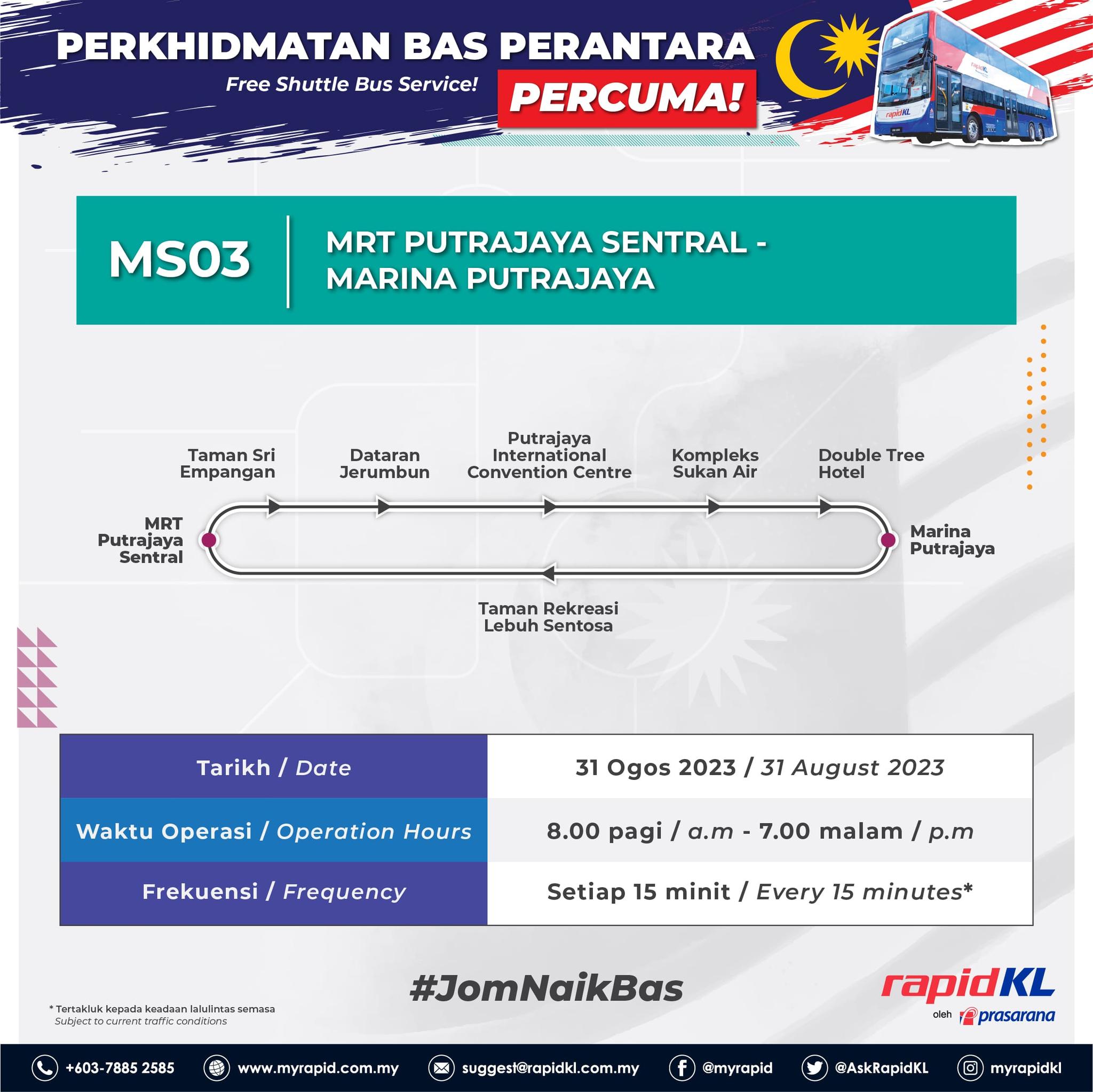 Waktu Operasi Tren Rapid KL Lanjut, Bas Perantara Percuma Sempena ...