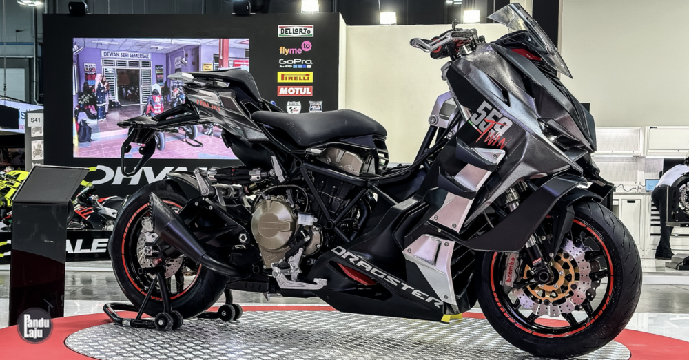 Italjet Dragster 559 Twin, Guna Enjin 2-Silinder 550cc DOHC Berkuasa 58 ...