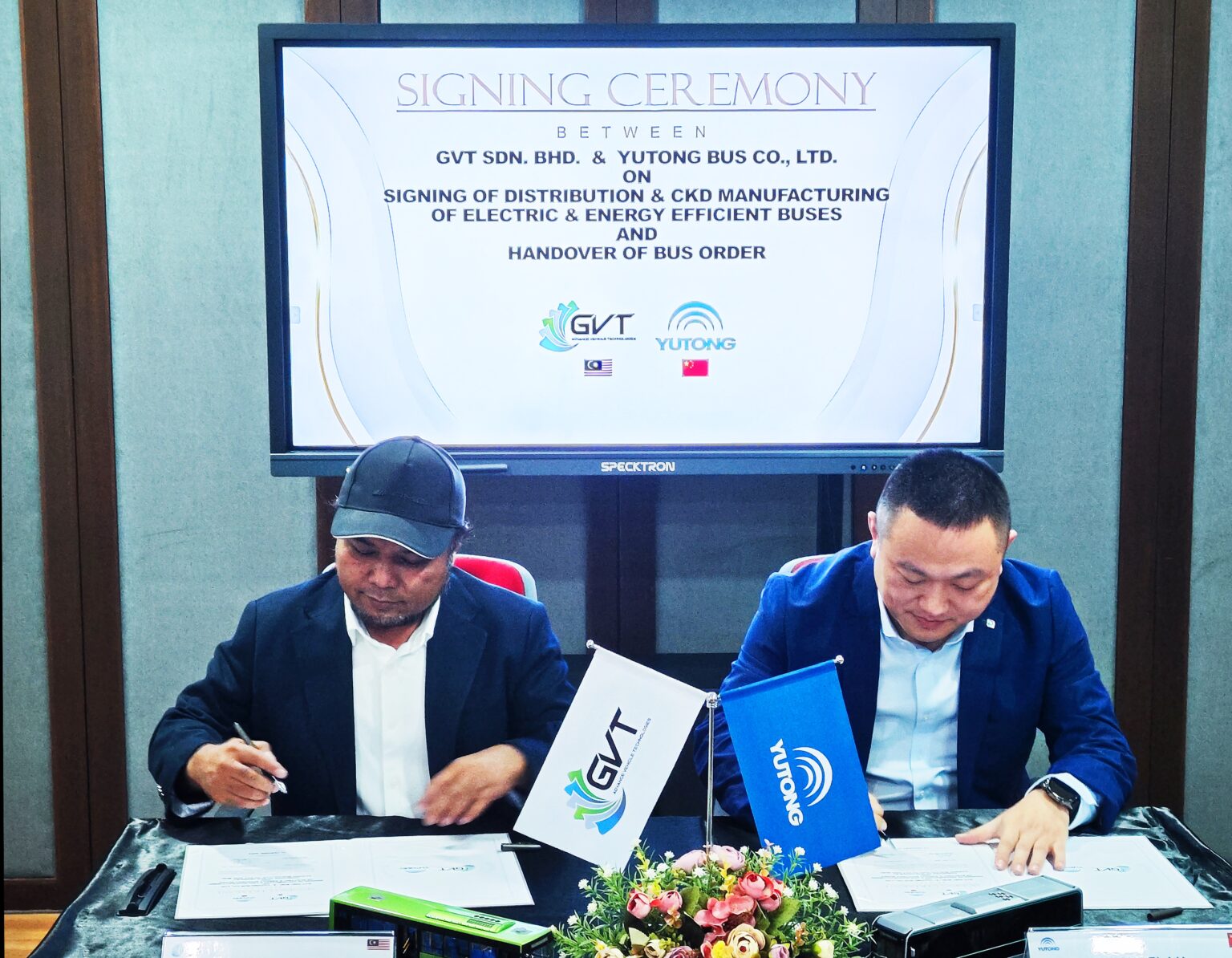 GVT, Yutong Meterai Perjanjian Bekal Bas EEV, EV