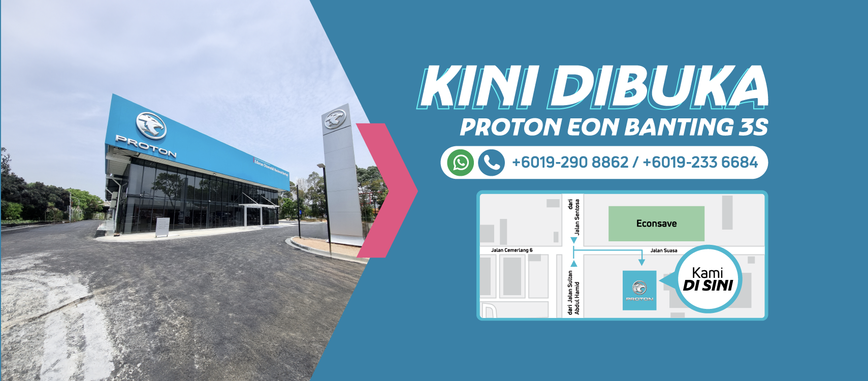 Pusat 3S Proton EON Banting Dinaik Taraf, Kini Lebih Luas, Moden dan ...