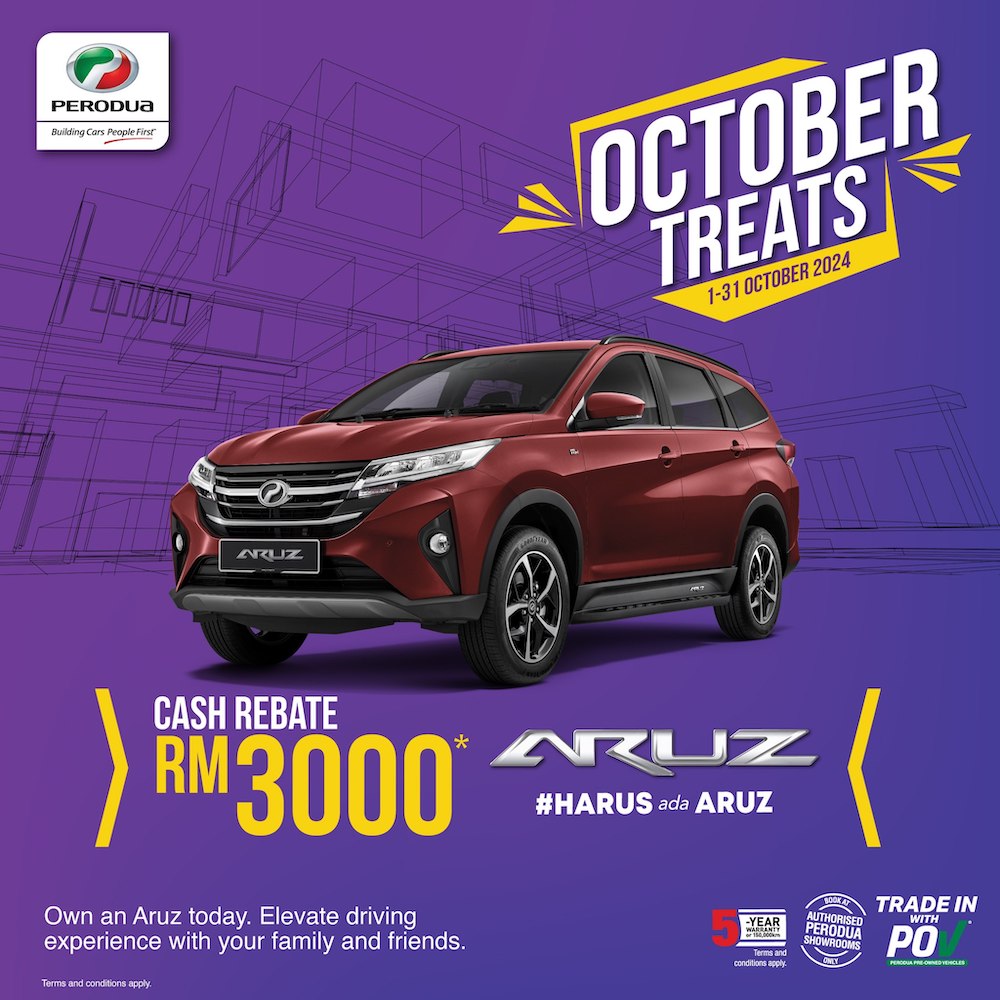 Perodua Aruz Kini Ada Warna Hitam!