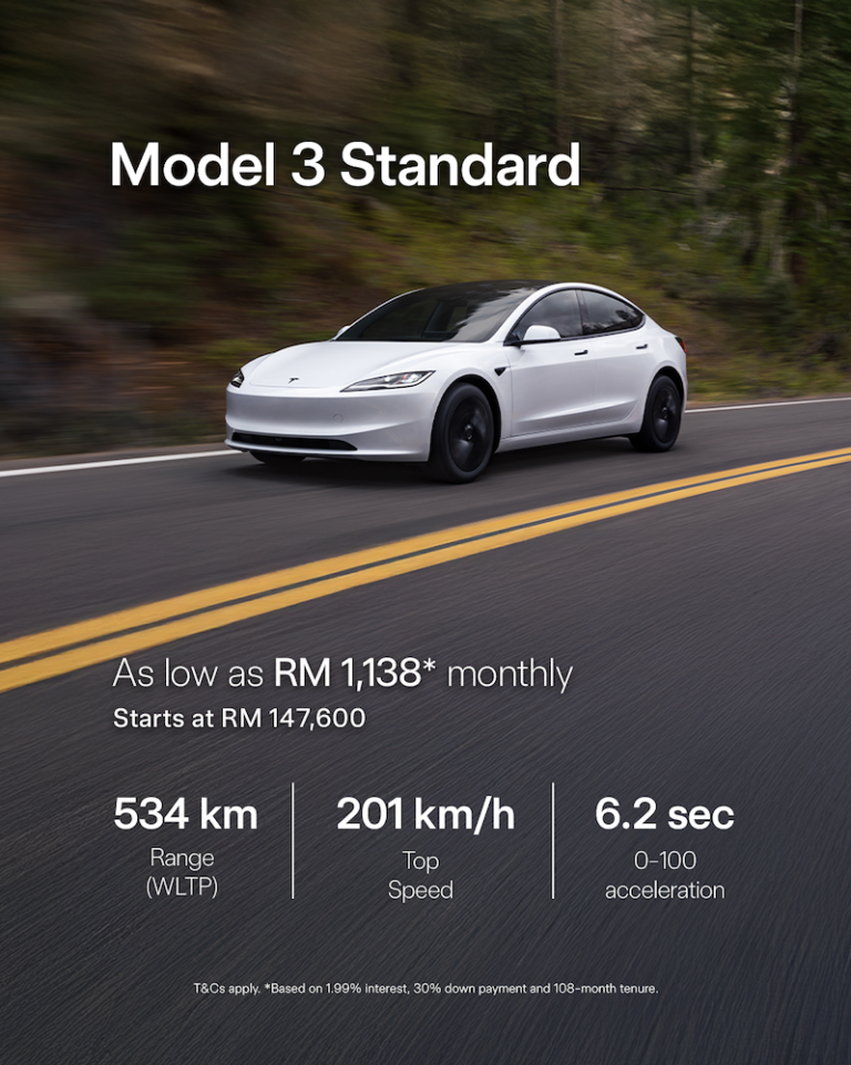 Tesla Model 3 Standard Perkenal Varian Paling 'Rahmah', Harga RM147.6k ...